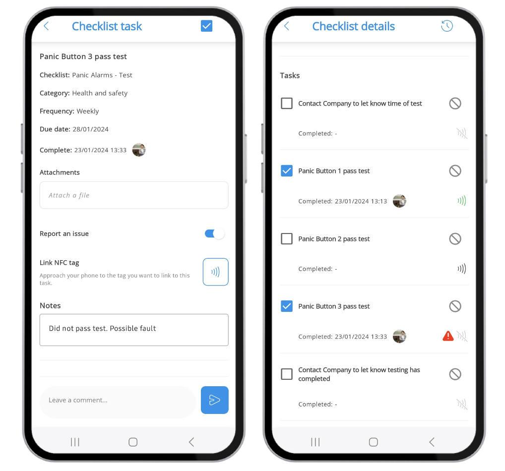 How to navigate Checklists on mobile?